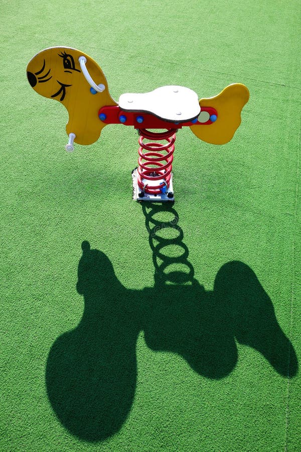 Rocking Toy at Playground stock image. Image of leisure - 32033071