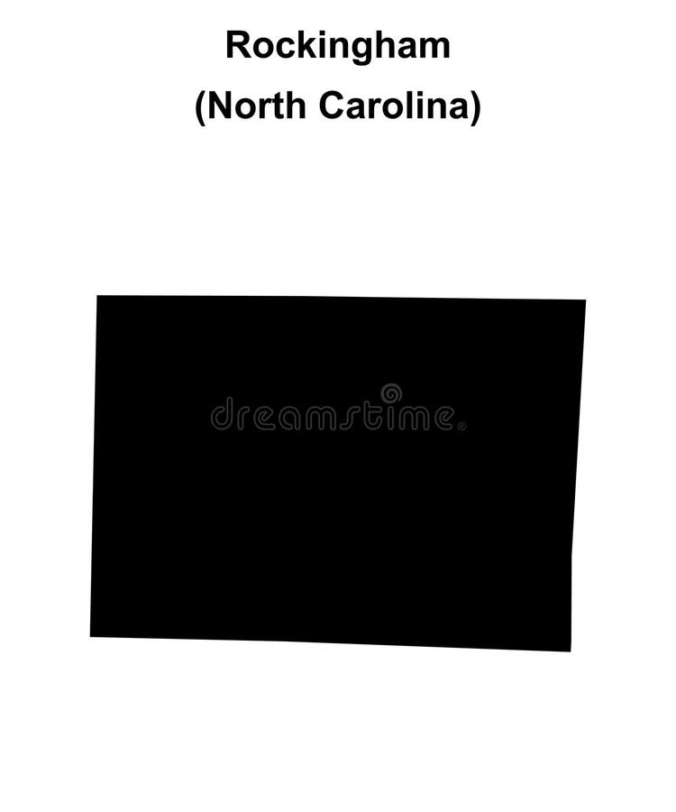 Rockingham outline map stock vector. Illustration of detailed - 361723960