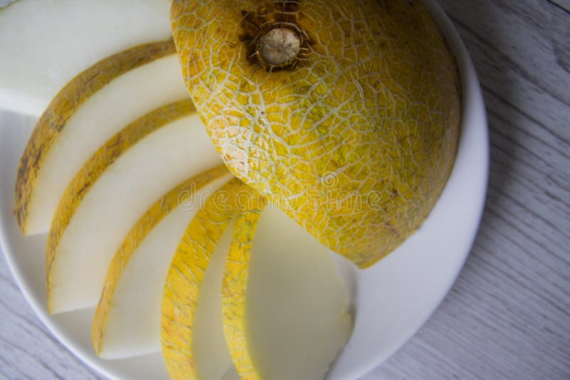 Rockmelon with copy space stock photo. Image of diet - 62369842