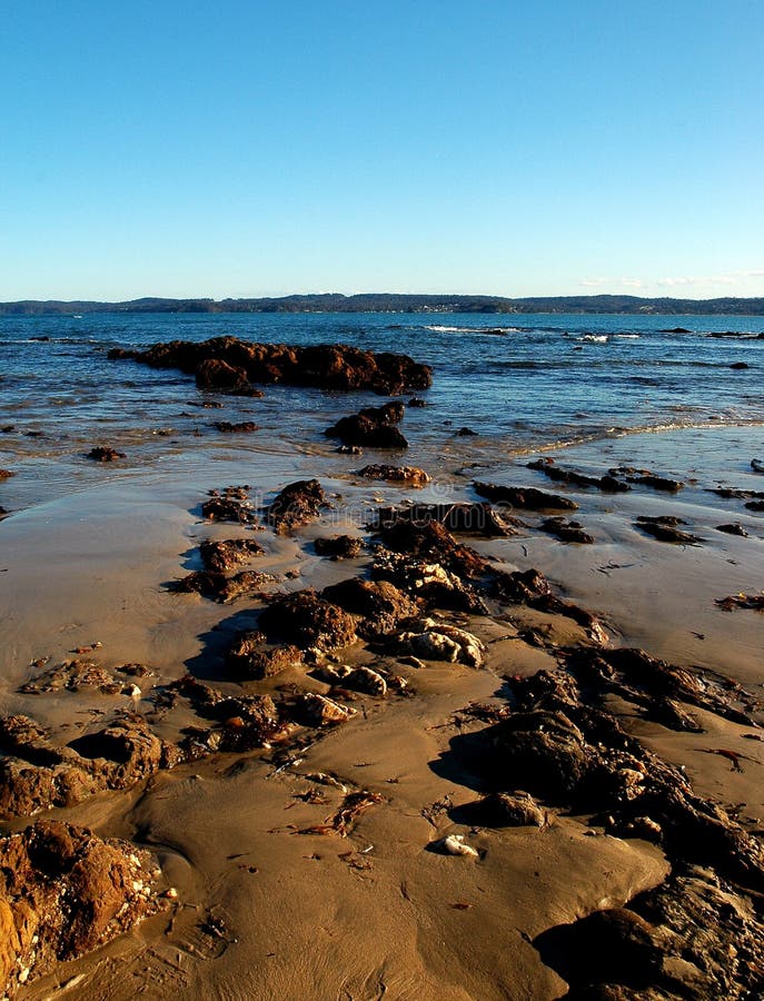 Rockpool & Beach stock image. Image of reflection, aussie - 6683063