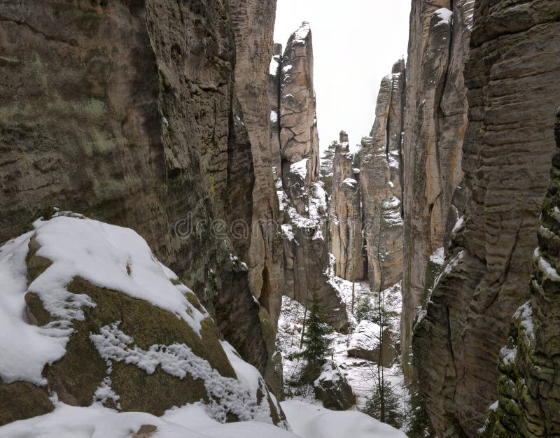 Between the rocks stock photo. Image of rocks, prachov - 17282634