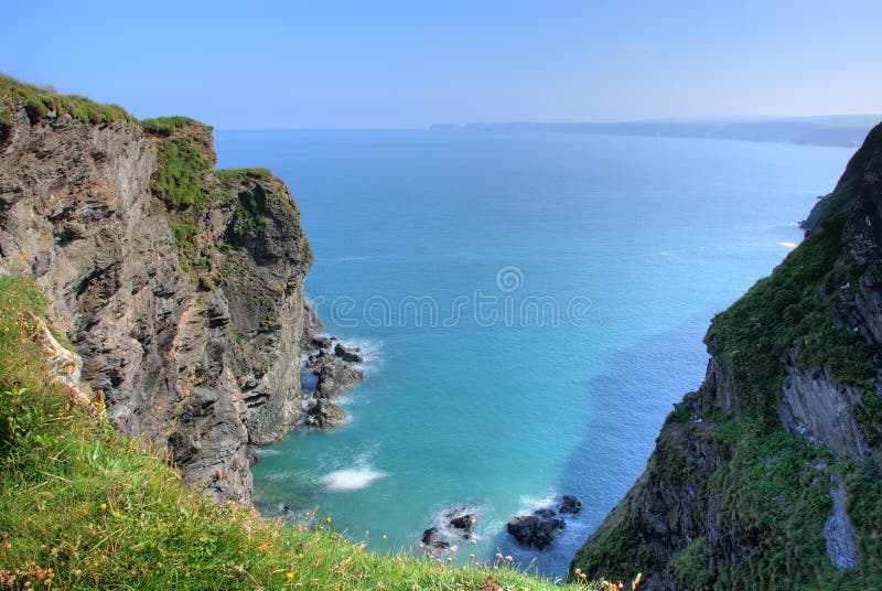 Cliffs and Sea on the Mull of Galloway Stock Image - Image of rugged ...