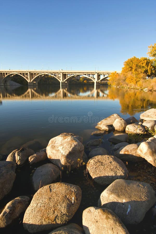 River Flow stock photo. Image of river, blue, tranquil - 7877366