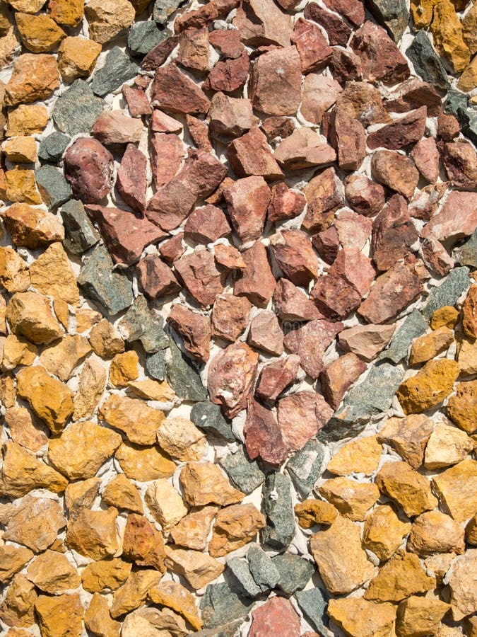 Rocks Arranged As Mosaic on a Wall Stock Photo - Image of ornate ...