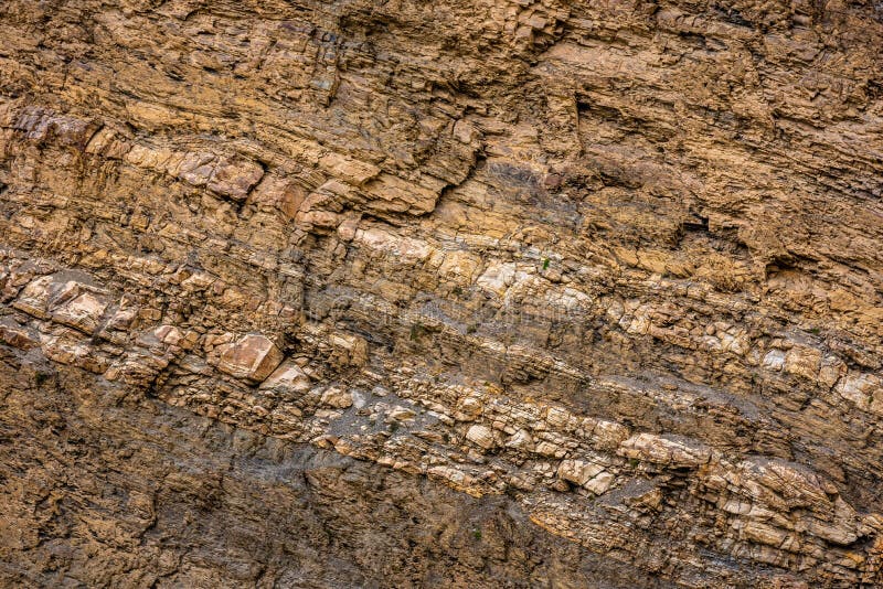 Sedimentary rocks stock photo. Image of gray, peculiar - 205329130