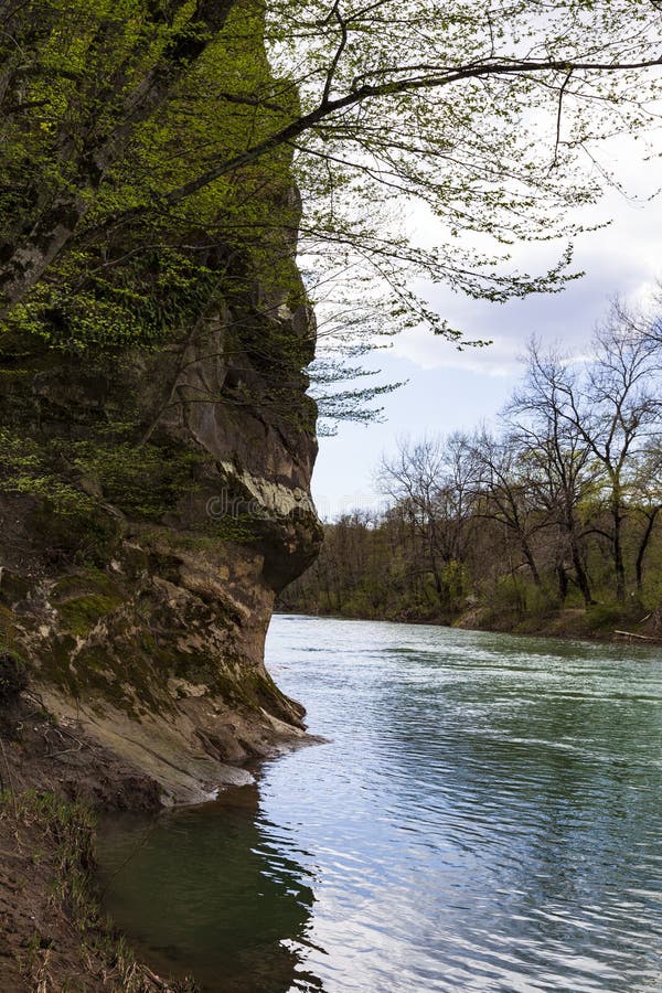 Rocks on the Bank of a Mountain River Stock Image - Image of background ...