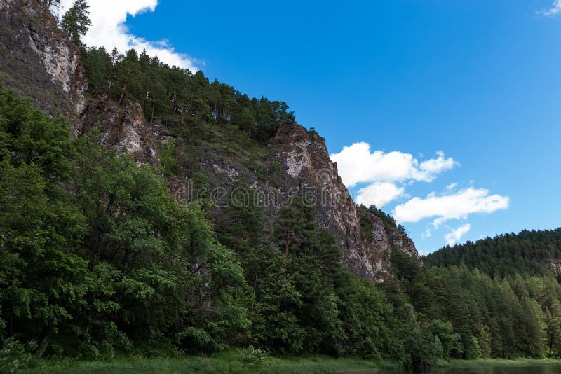 Rocks on the Bank of a Mountain River Stock Photo - Image of rocks ...
