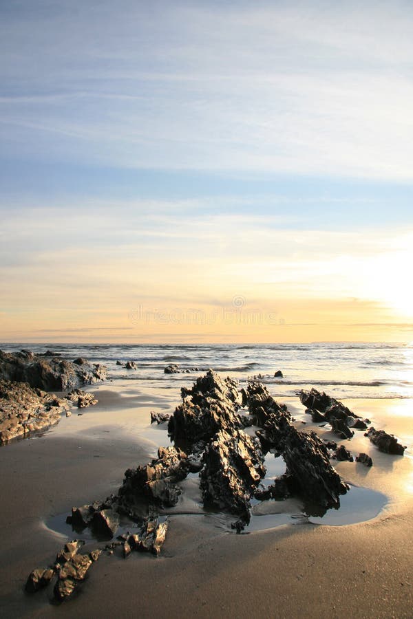Rocks on the Beach stock image. Image of landscape, beach - 3872837