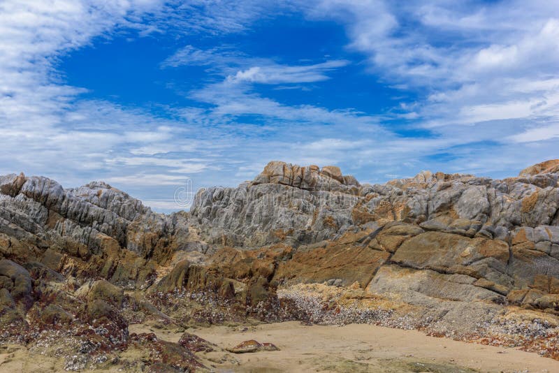 Rocks on beach stock image. Image of beach, black, nature - 87274627