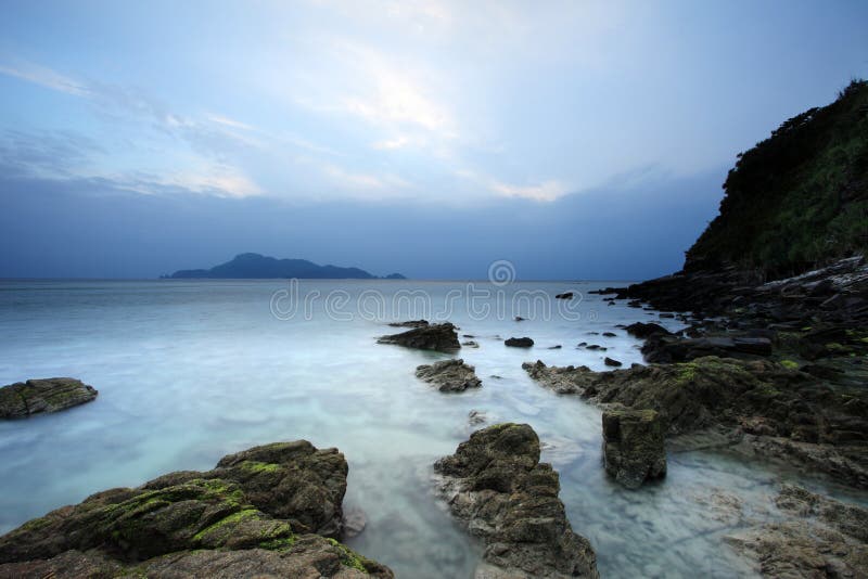 Rocks on beach stock image. Image of pool, slow, peace - 31124293