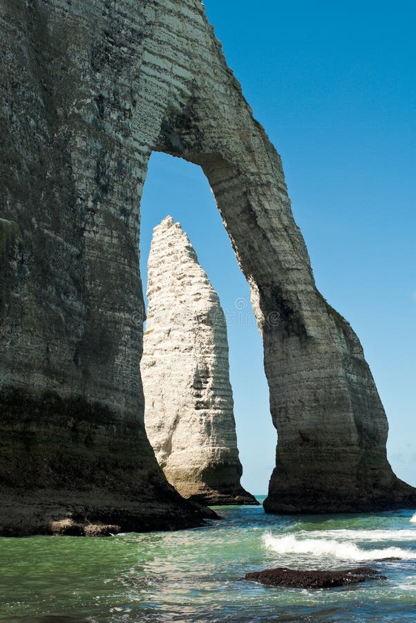 Rocks on a Beach in Normandy, France Stock Photo - Image of beach ...