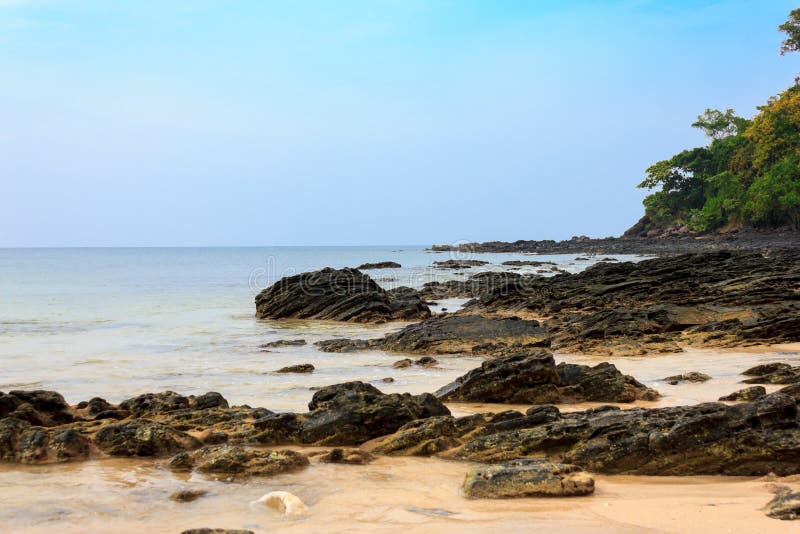 Rocks on the beach stock photo. Image of backdrop, seascape - 36708562