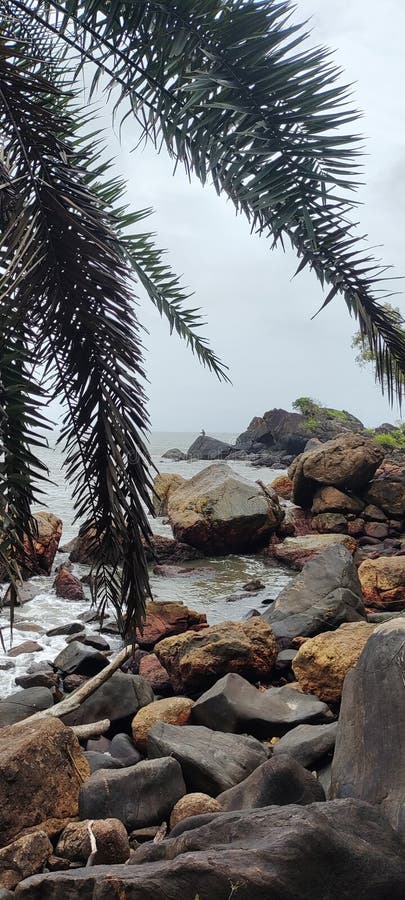 Rocks and beaches stock image. Image of rock, shore - 254902891