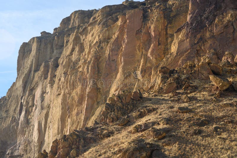 Rocks in a Beautiful, Beautiful Canyon, Desert River, Smith Rock Stock ...