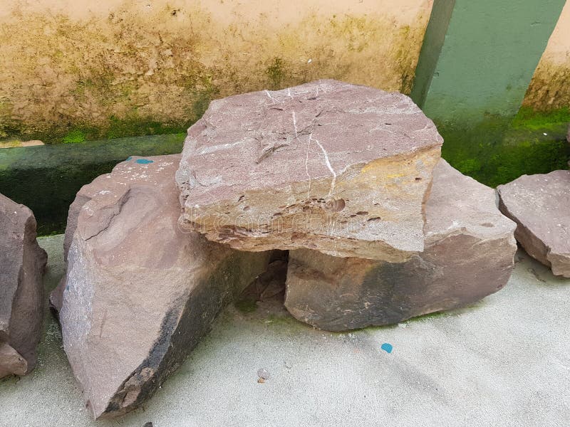 Rocks & X28; Big Stone Safety Barriers& X29; Stock Image - Image of ...