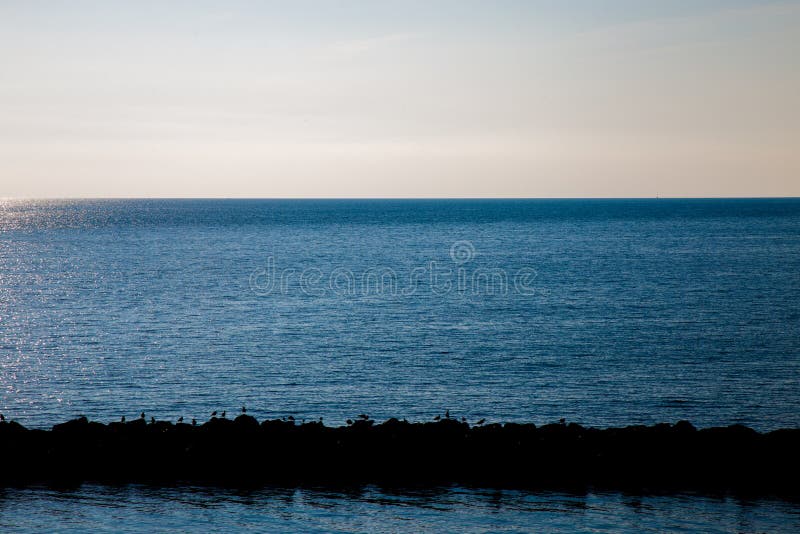 Reef Breakwater In Protection At Coast Stock Photo - Image of shelter ...