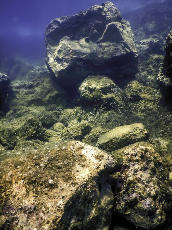 Rocks at Bottom of Ocean Floor Stock Image - Image of breathtaking ...