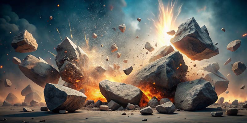 Rocks Broke the Isolated Splash Explosion Effects when Heroes Fight ...
