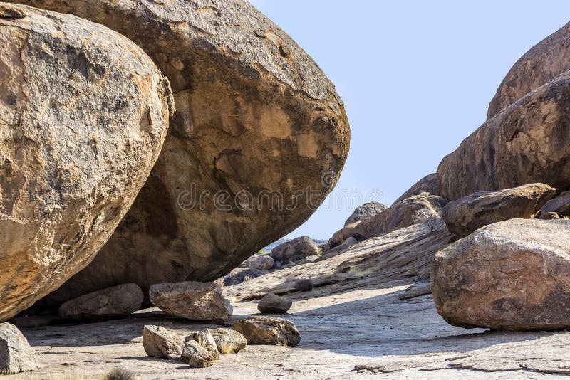 Rocks Called Bulls Party in Ameib, Erongo, Namibia Stock Image - Image ...