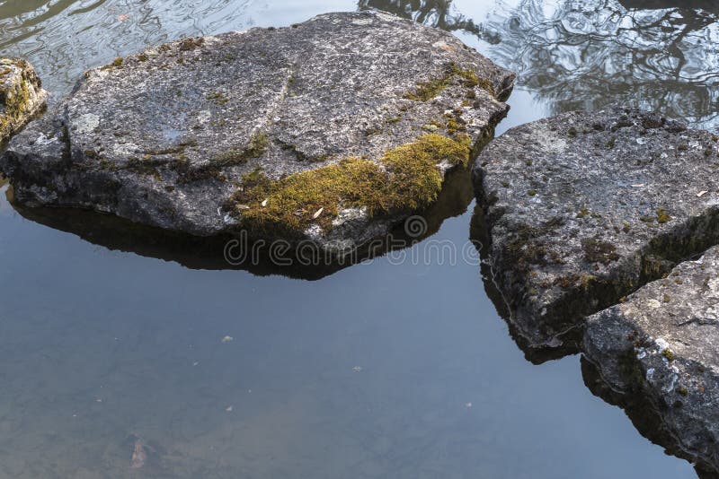 Rocks in calm water stock image. Image of copy, silence - 62341727