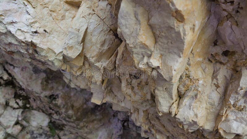 Rocks on the Ceiling of a Cave Stock Video - Video of rough, stone ...