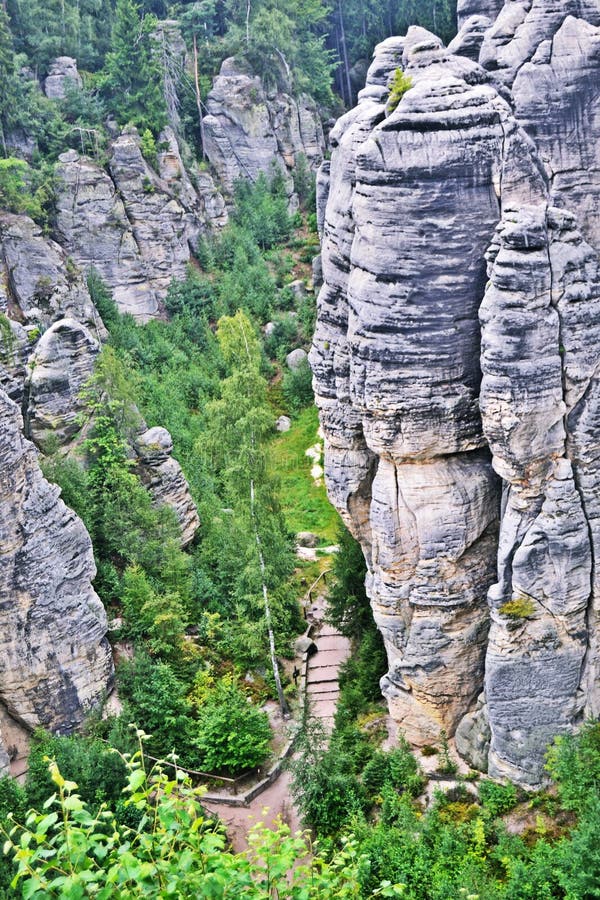 Rocks in the Cesky Raj stock photo. Image of rocks, cesky - 99064186
