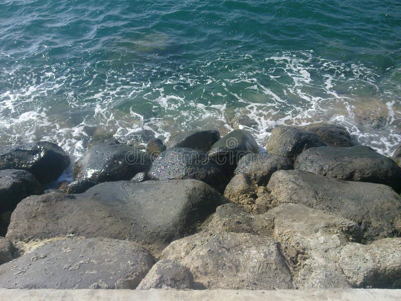 Rocks in clear water stock image. Image of focus, attractable - 53451605