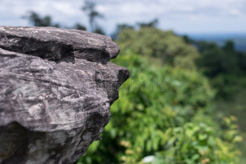 Rocks, Cliffs, Forest Green Background. Stock Photo - Image of outdoor ...