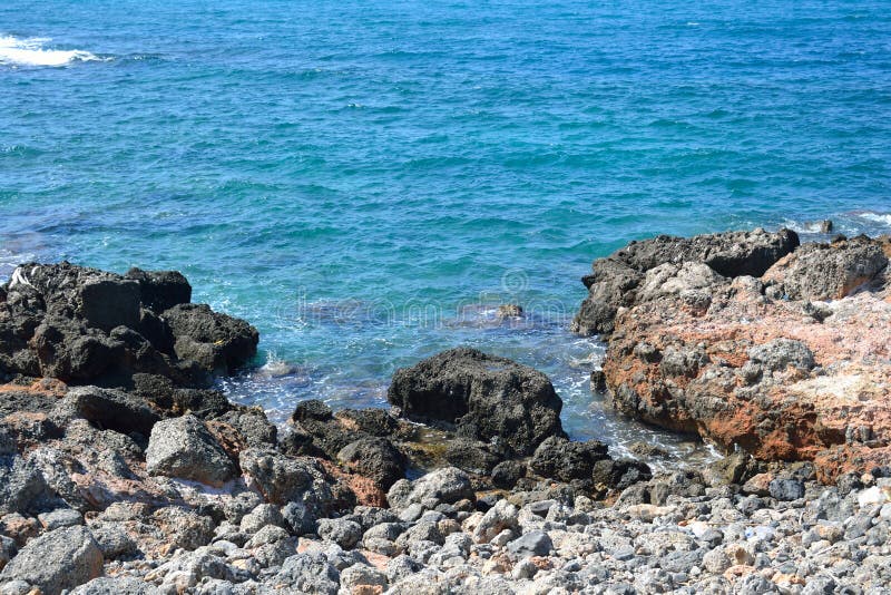 Rocks on the Coast of Aegean Sea. Stock Photo - Image of rock, season ...