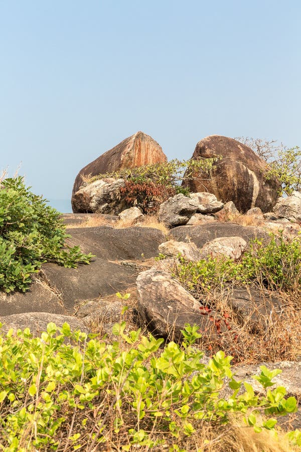 Rocks on the Coast at Agonda Beach, Goa, India Stock Photo - Image of ...