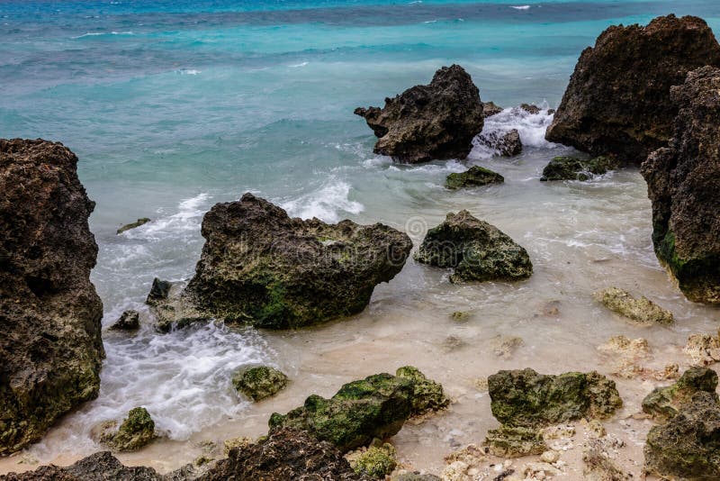 Rocks on the Coast, Boracay Island, Philippines Stock Photo - Image of ...
