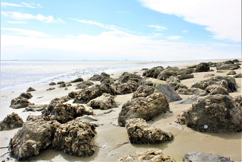 A Coastline in Zeeland, in the Netherlands Stock Photo - Image of ...