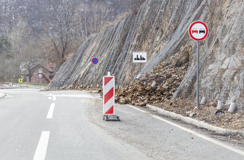 Slope Slide Due To Construction Defects Stock Photo - Image of ...
