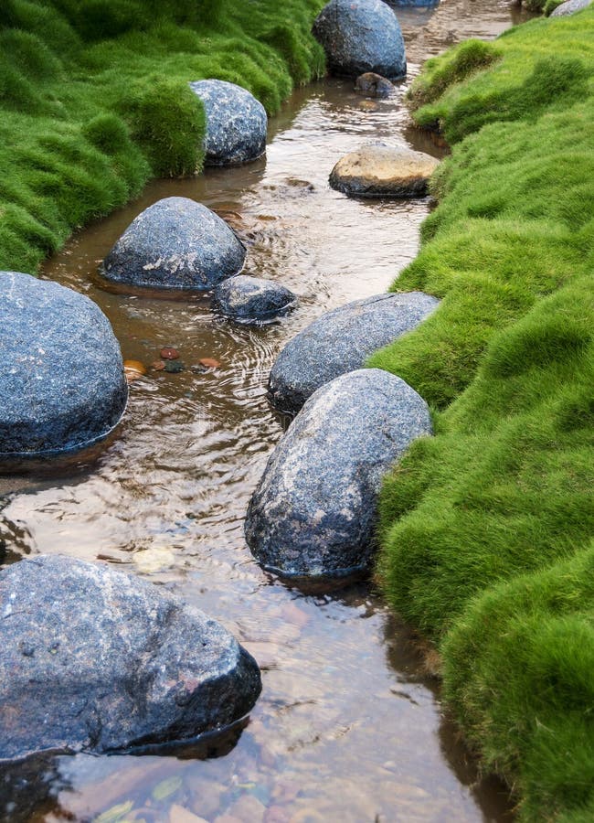 Rocks in a Creek stock photo. Image of landscape, perspective - 86271426