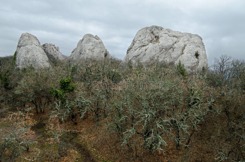 Rocks in Crimea (Ukraine) stock image. Image of range - 39180263