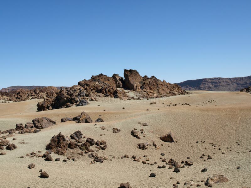 Rocks in the desert stock image. Image of canary, islands - 4568355
