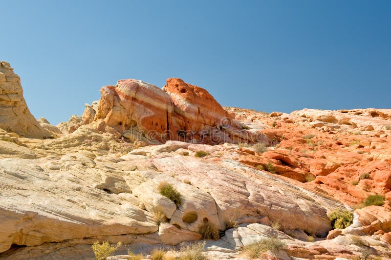 Rocks in the desert stock image. Image of skies, fire - 6774945