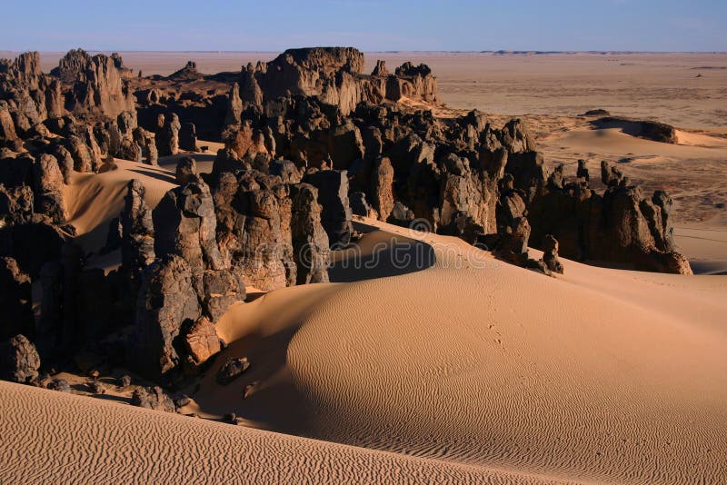 Rocks in the desert stock photo. Image of sandy, loneliness - 7435188
