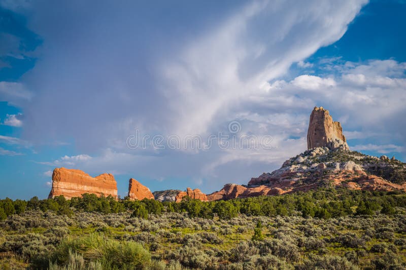 Rocks in the Desert Arizona, USA Stock Image - Image of kaibab, blue ...