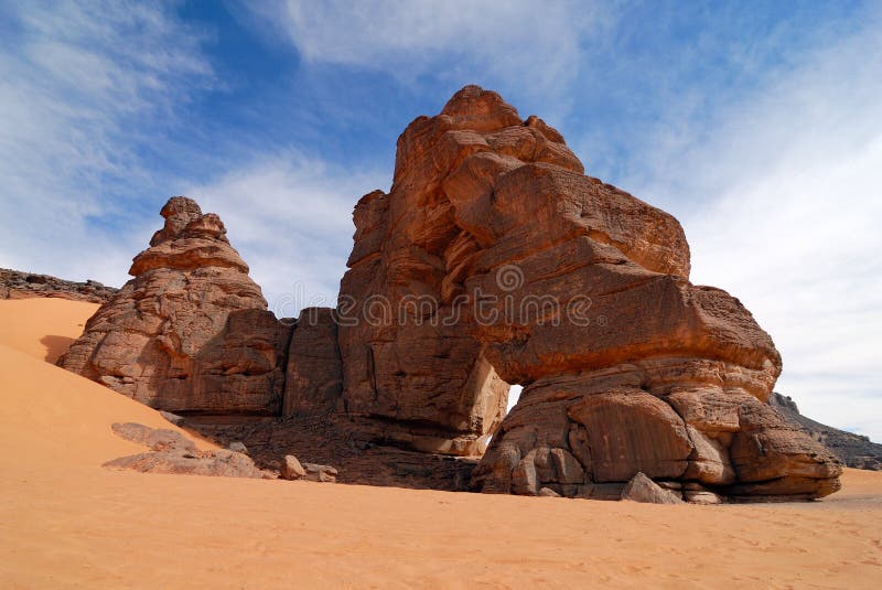 Rocks in the Desert, Sahara Desert, Libya Stock Image - Image of nature ...