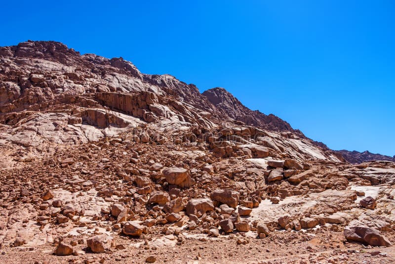 Rocks in Desert on Sinai Peninsula Stock Photo - Image of decoration ...