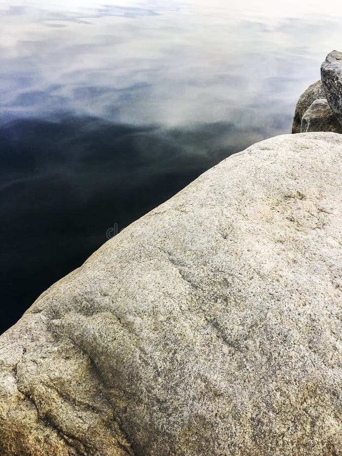 Rocks at the Edge of Water. Stock Image - Image of scene, scenery: 79771275