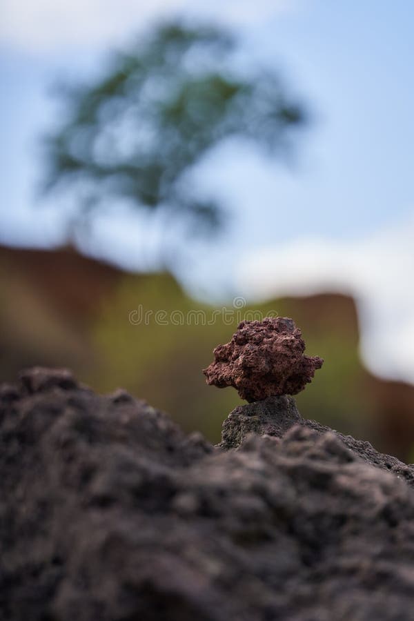 Rocks from an Extinct Volcano Stock Photo - Image of magma, scoria ...