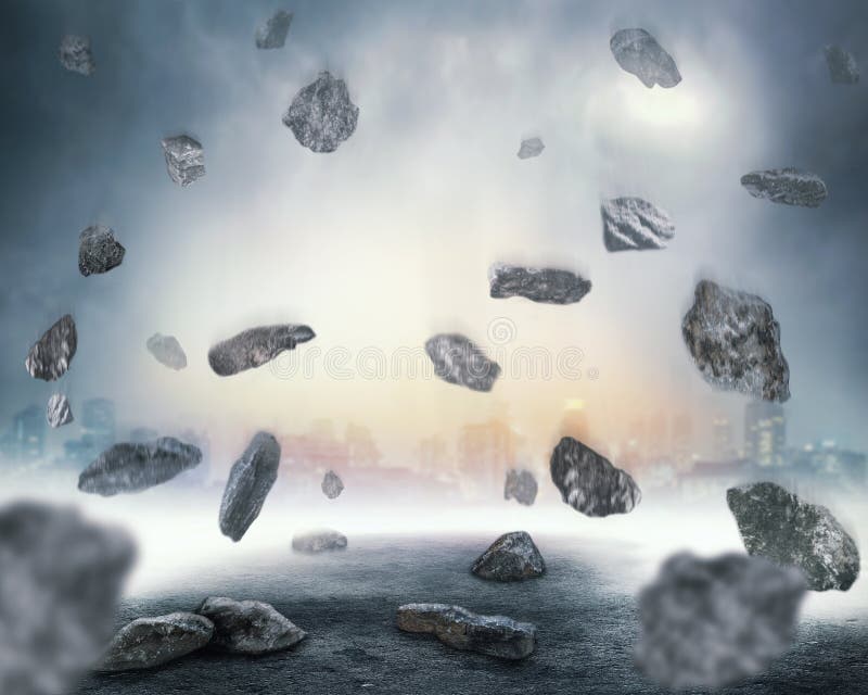 Rocks falling in chaos stock image. Image of protection - 59643561