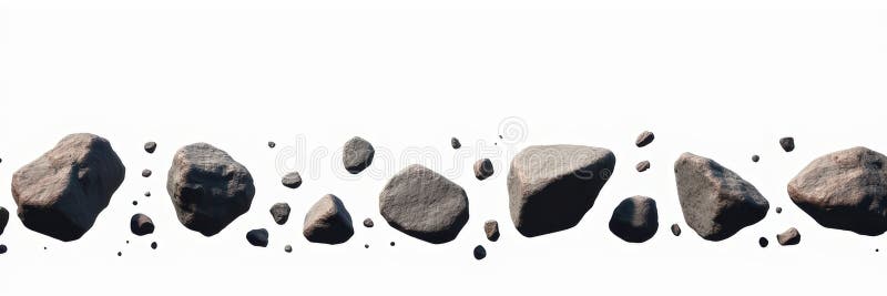 Rocks Falling from the Sky. Stock Illustration - Illustration of ...