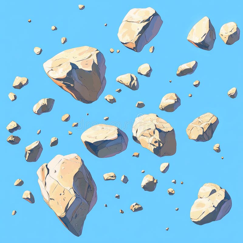 Floating Rocks in Blue Sky: Conceptual Art of Gravity-defying Stone ...