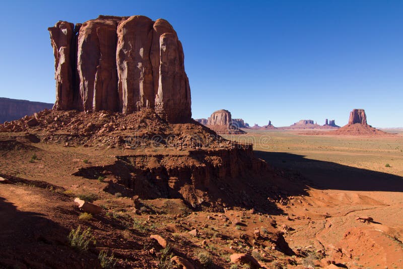 The Rocks Formations of Monument Valley, Utah, USA Stock Image - Image ...