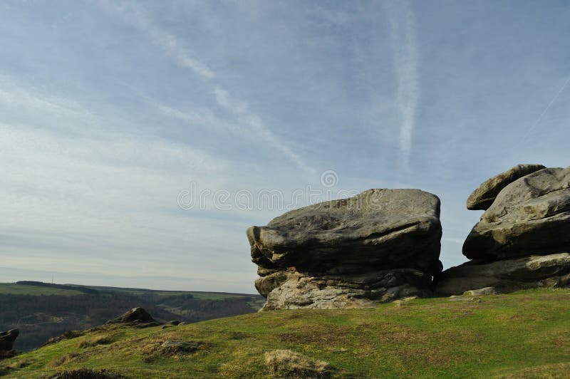 Rocks on Froggatt Edge stock photo. Image of edge, outdoors - 24955714