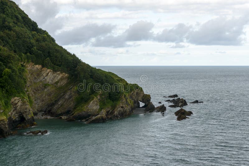 Rocks at Hele bay, Devon stock image. Image of beach - 46624137
