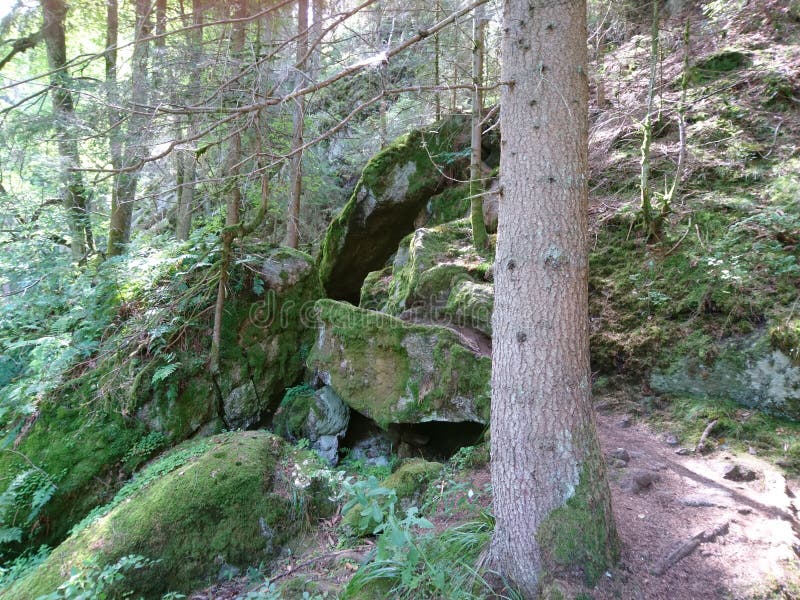 Rocks in hill forest stock photo. Image of hill, rocks - 172934622